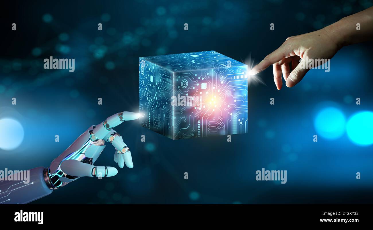 Hand pointing network data hi-res stock photography and images - Alamy