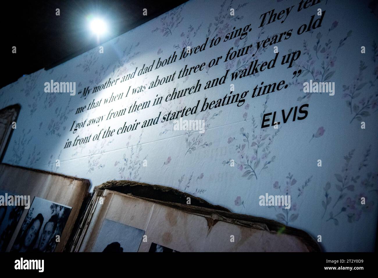 London, UK. 19th Oct, 2023. Elvis Presley family photos and writings ...