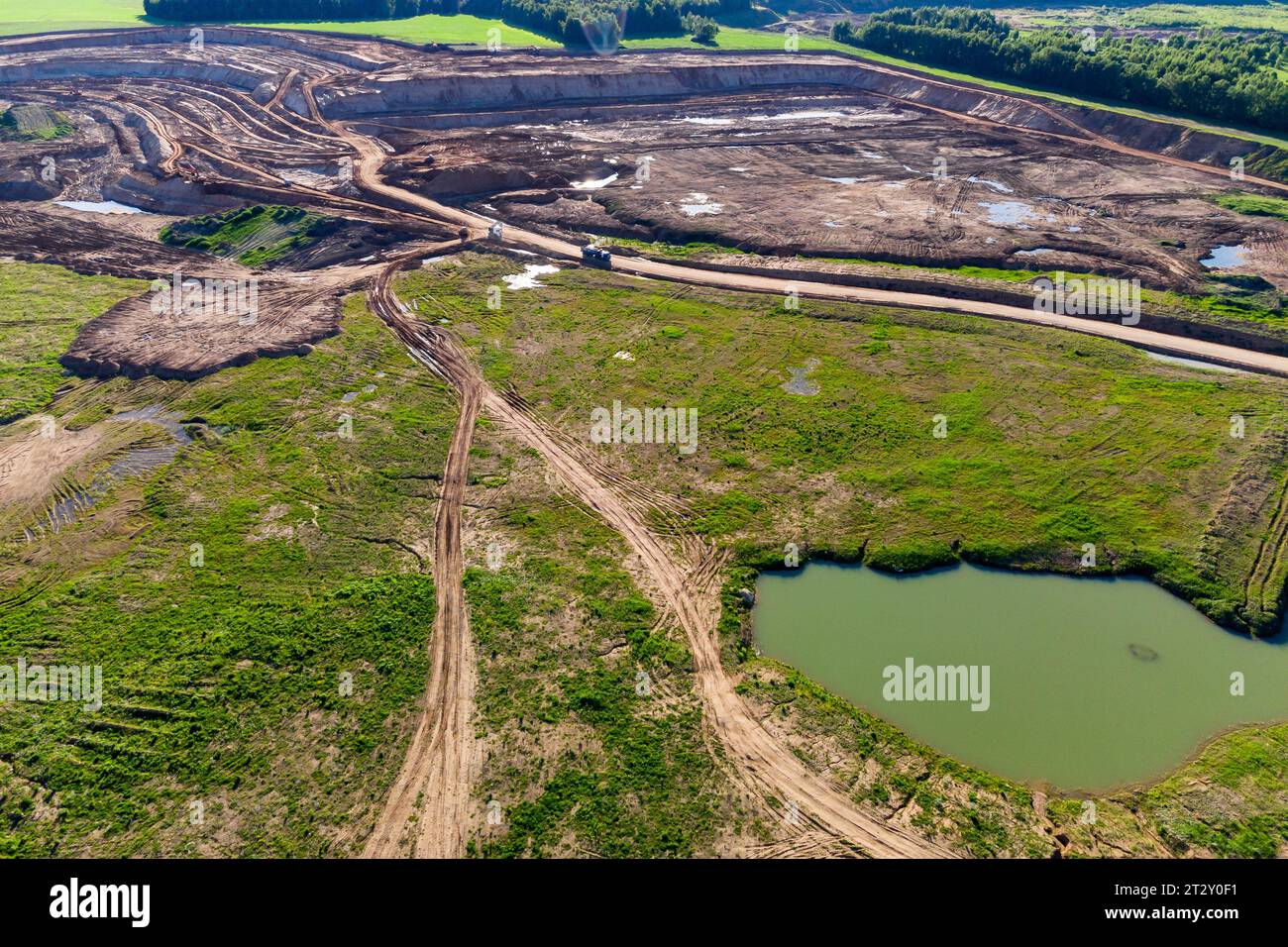Section of gravel quarry hi-res stock photography and images - Alamy