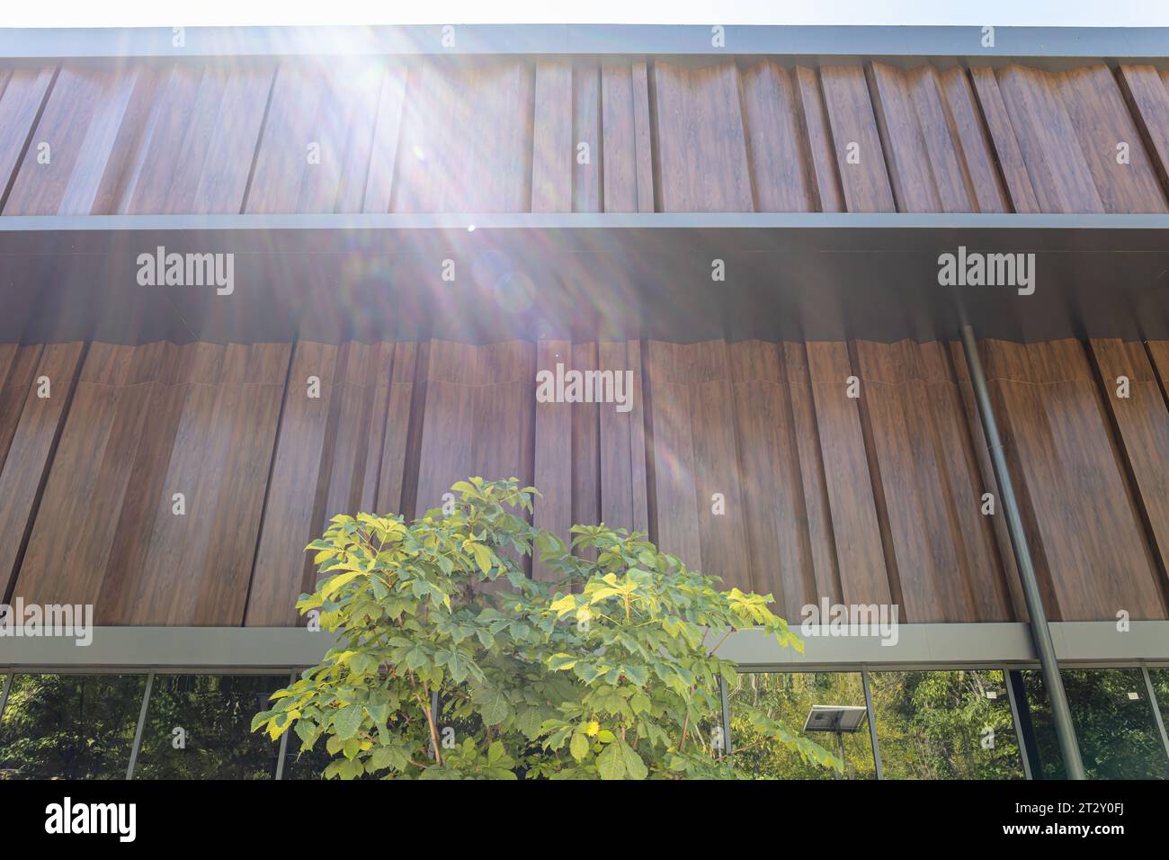 A real eco-friendly modern complex of a residential building or ...