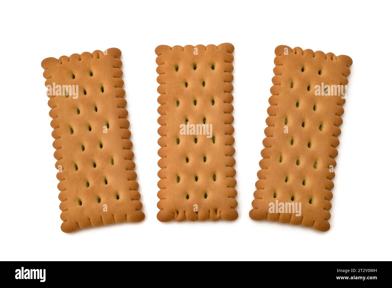 Three Biscuits isolated on white Stock Photo - Alamy