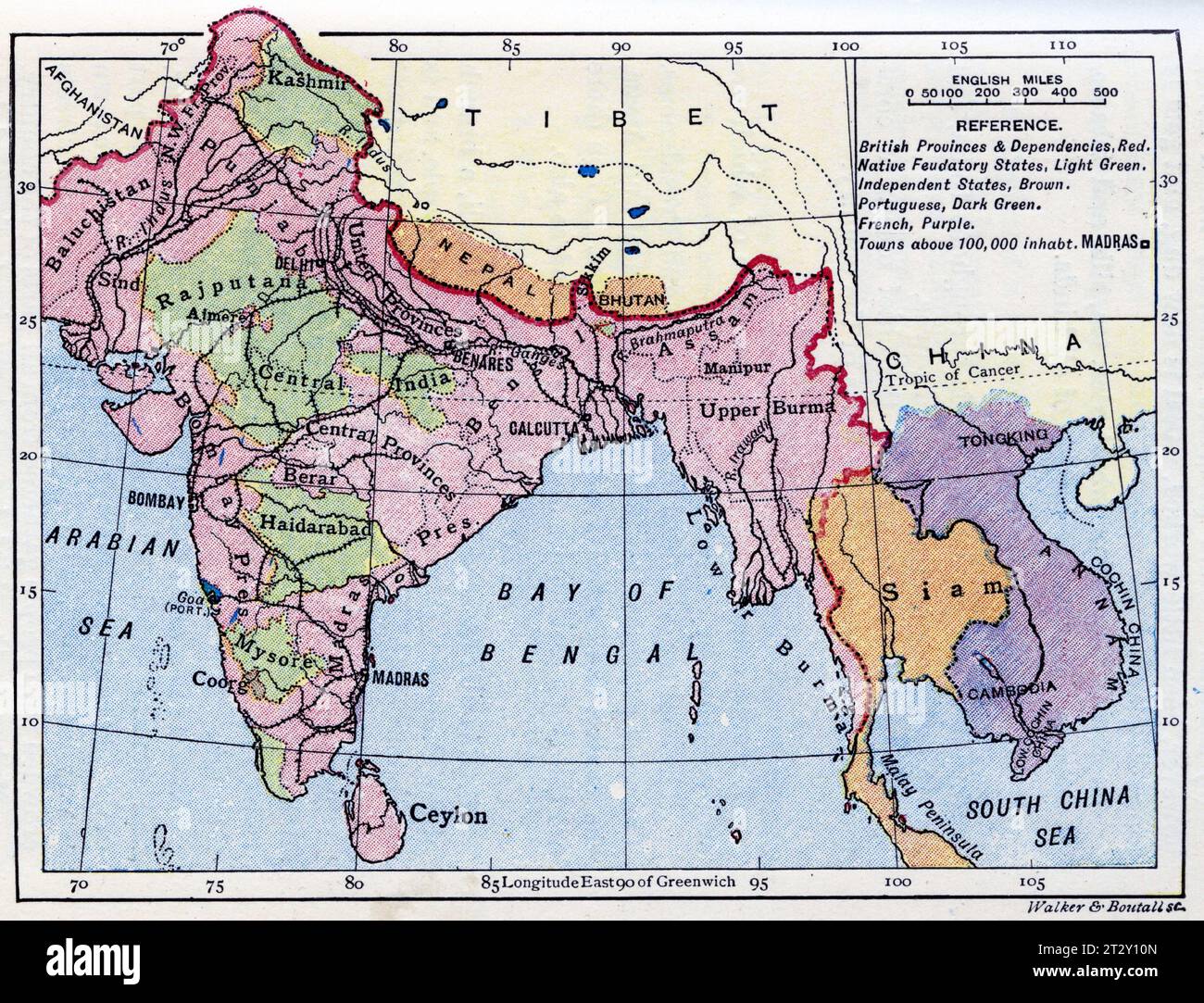 Political map asia hi-res stock photography and images - Alamy