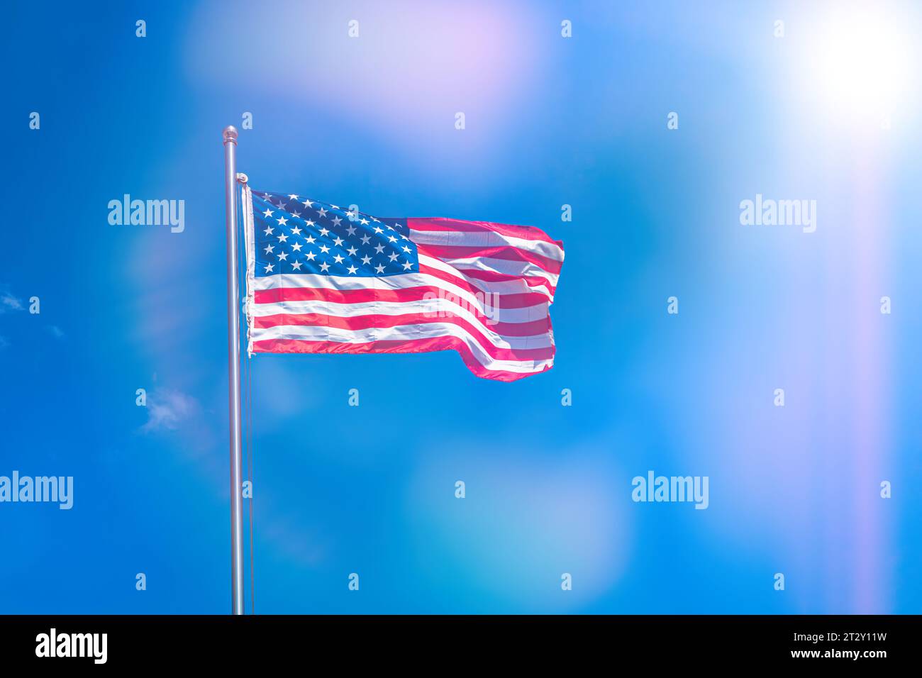 National american flag with stars - USA country Stock Photo - Alamy
