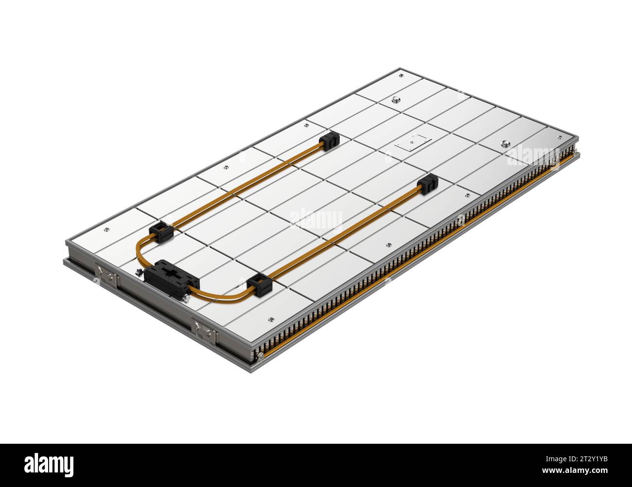 3d rendering electric vehicle battery or pack of lithium-ion battery ...