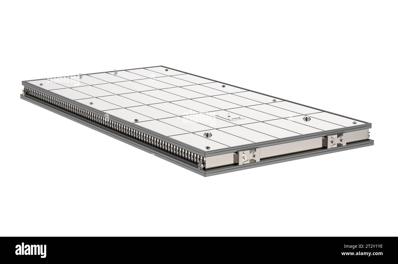 3d rendering electric vehicle battery or pack of lithium-ion battery ...