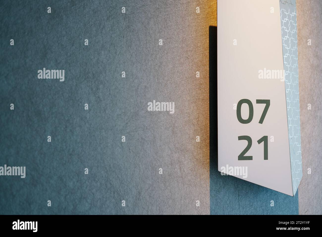 Captivating image featuring an artistic room number 0721, tastefully ...