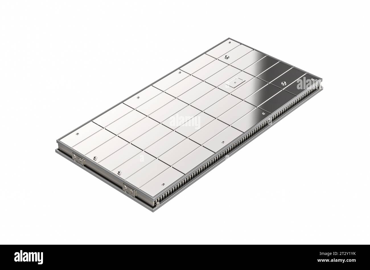 3d rendering electric vehicle battery or pack of lithium-ion battery ...