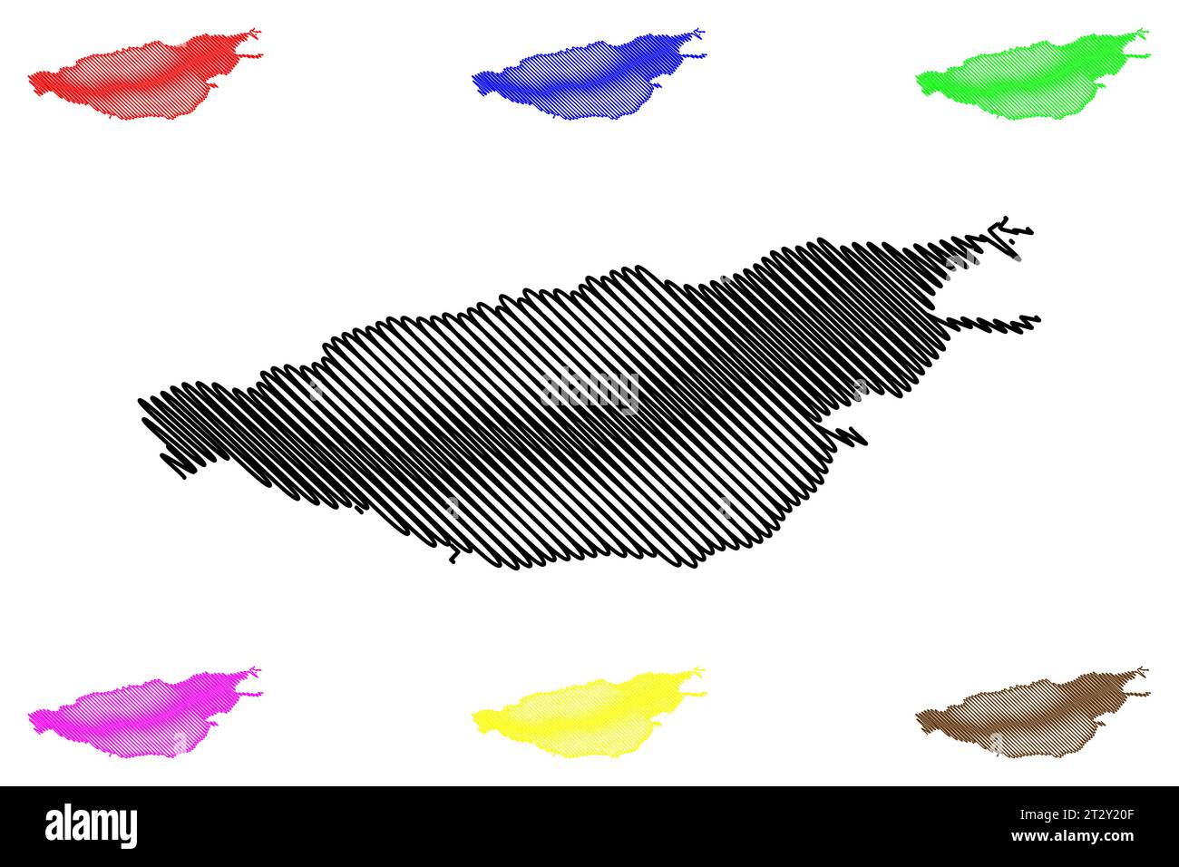 Lake Issyk-Kul (Kyrgyzstan, Kyrgyz Republic) map vector illustration ...