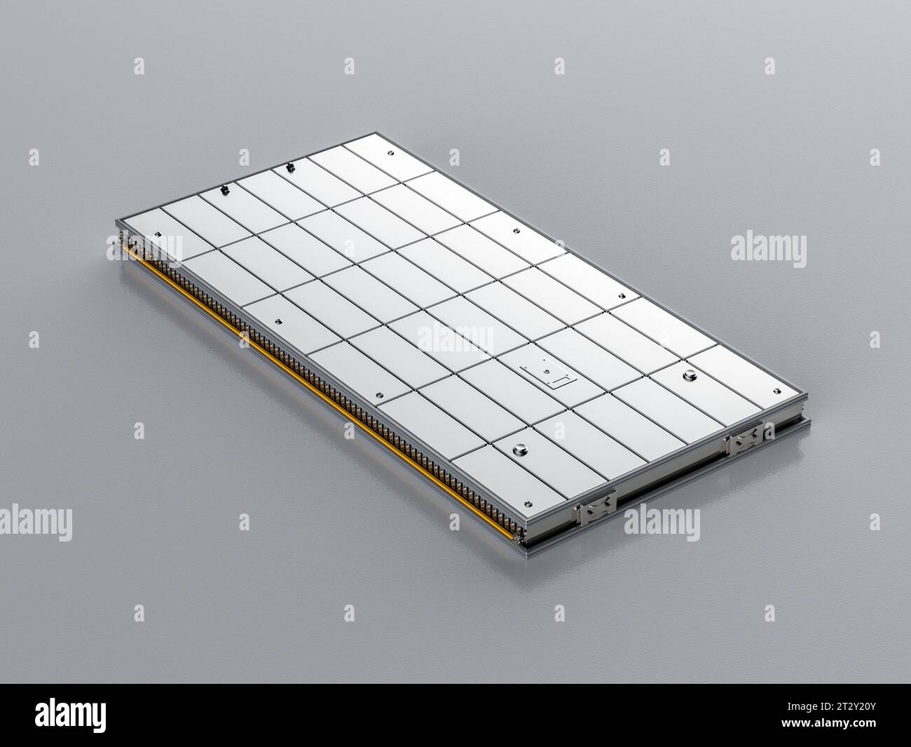 3d rendering electric vehicle battery or pack of lithium-ion battery ...