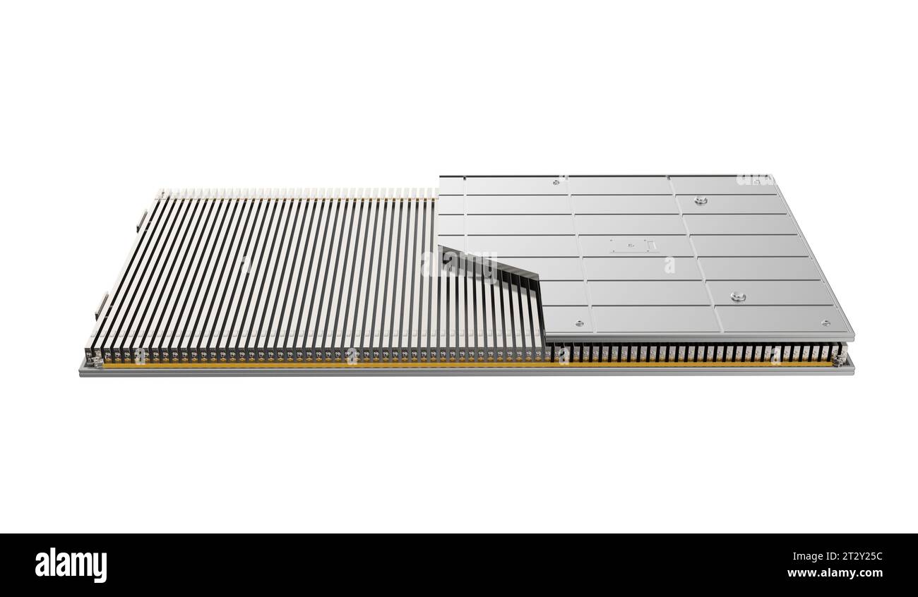 3d rendering electric vehicle battery or pack of lithium-ion battery ...