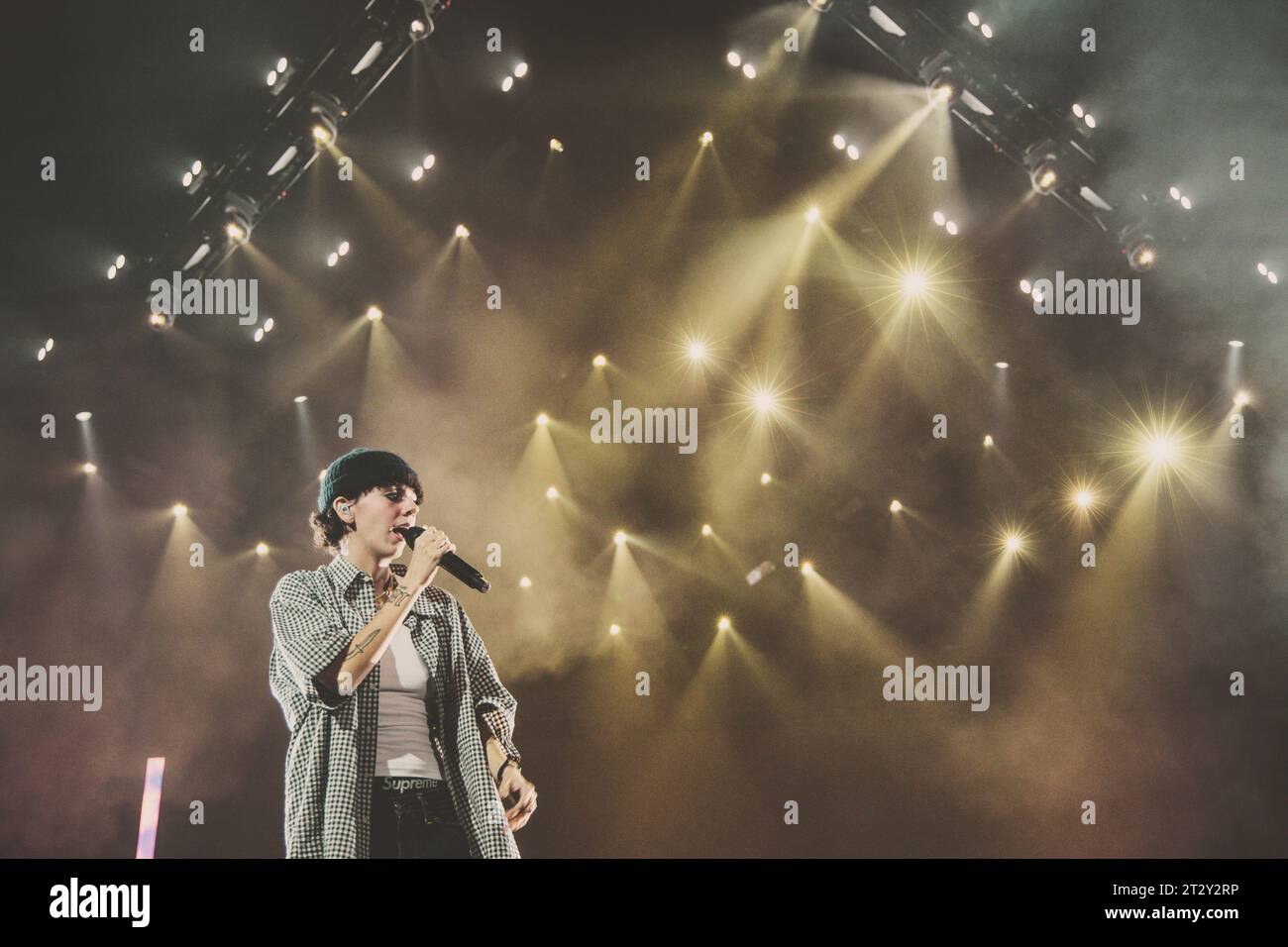 Rome, Italy. 21st Oct, 2023. Singer Arianna Del Giaccio, better known ...