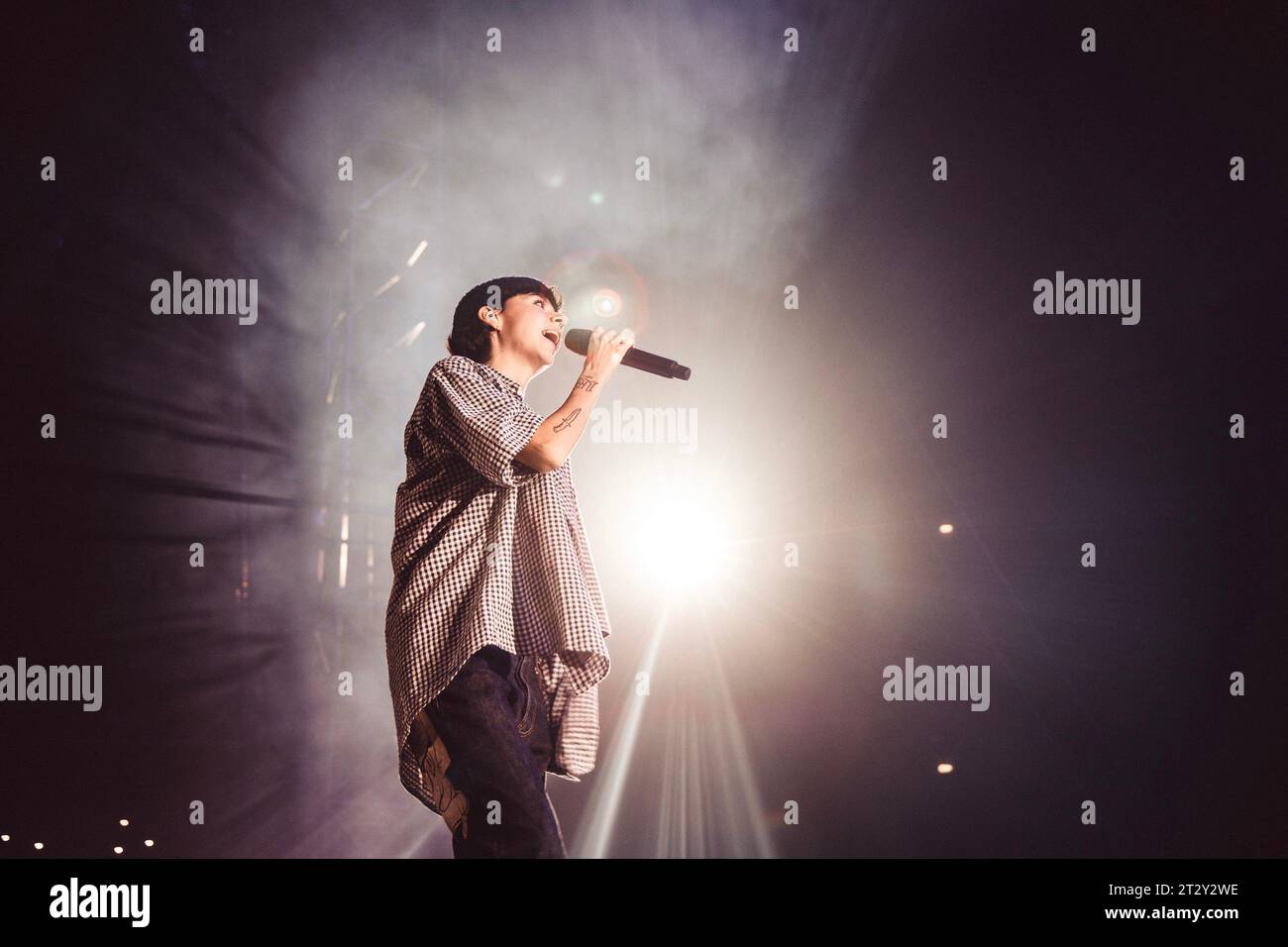 Rome, Italy. 21st Oct, 2023. Singer Arianna Del Giaccio, better known ...