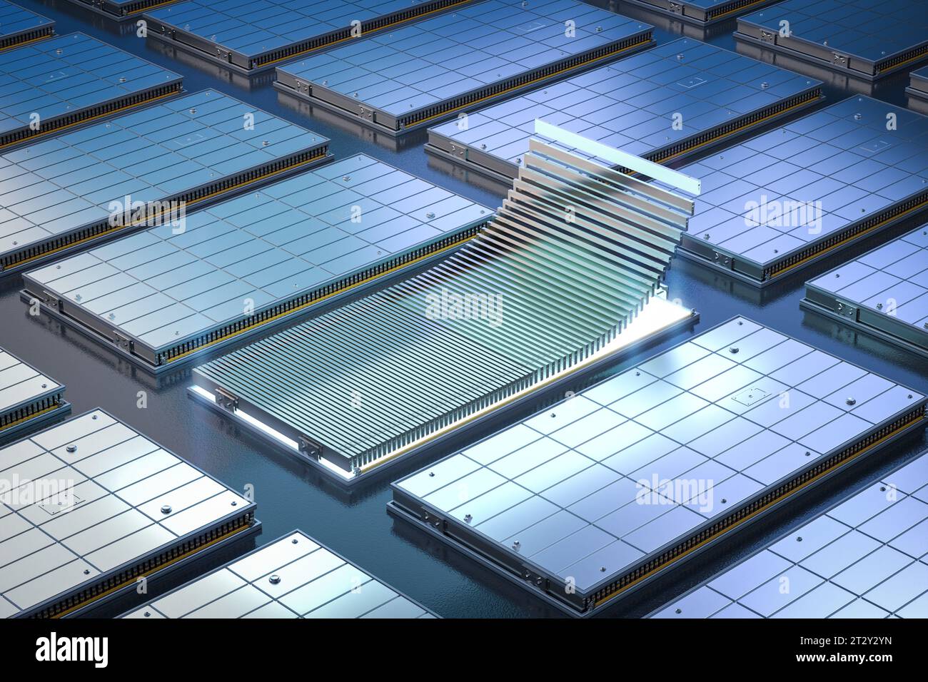 3d rendering electric vehicle batteries in a row or pack of lithium-ion ...