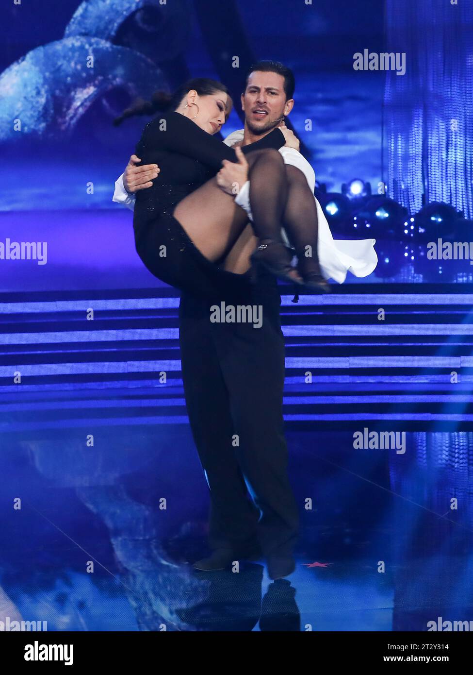 Rome, Italy. 21st Oct, 2023. Rome, Rai auditorium of the Foro Italico, TV broadcast "Dancing ...