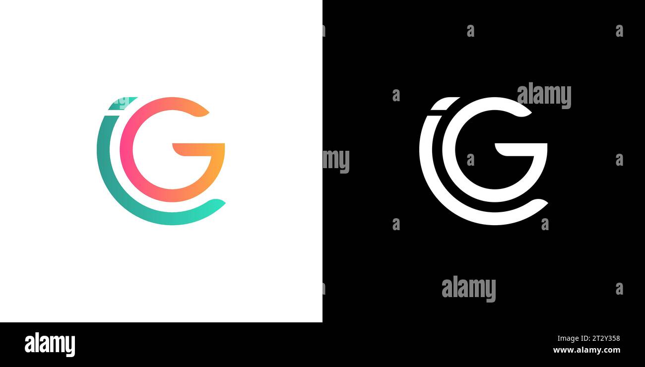 iG logo, iG monogram, initials iG icon, letter iG logo, icon, vector ...