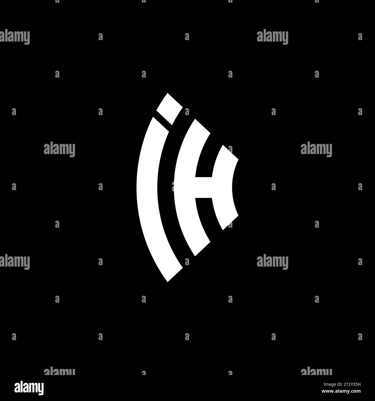 iH logo, iH monogram, initials iH icon, letter iH logo, icon, vector ...