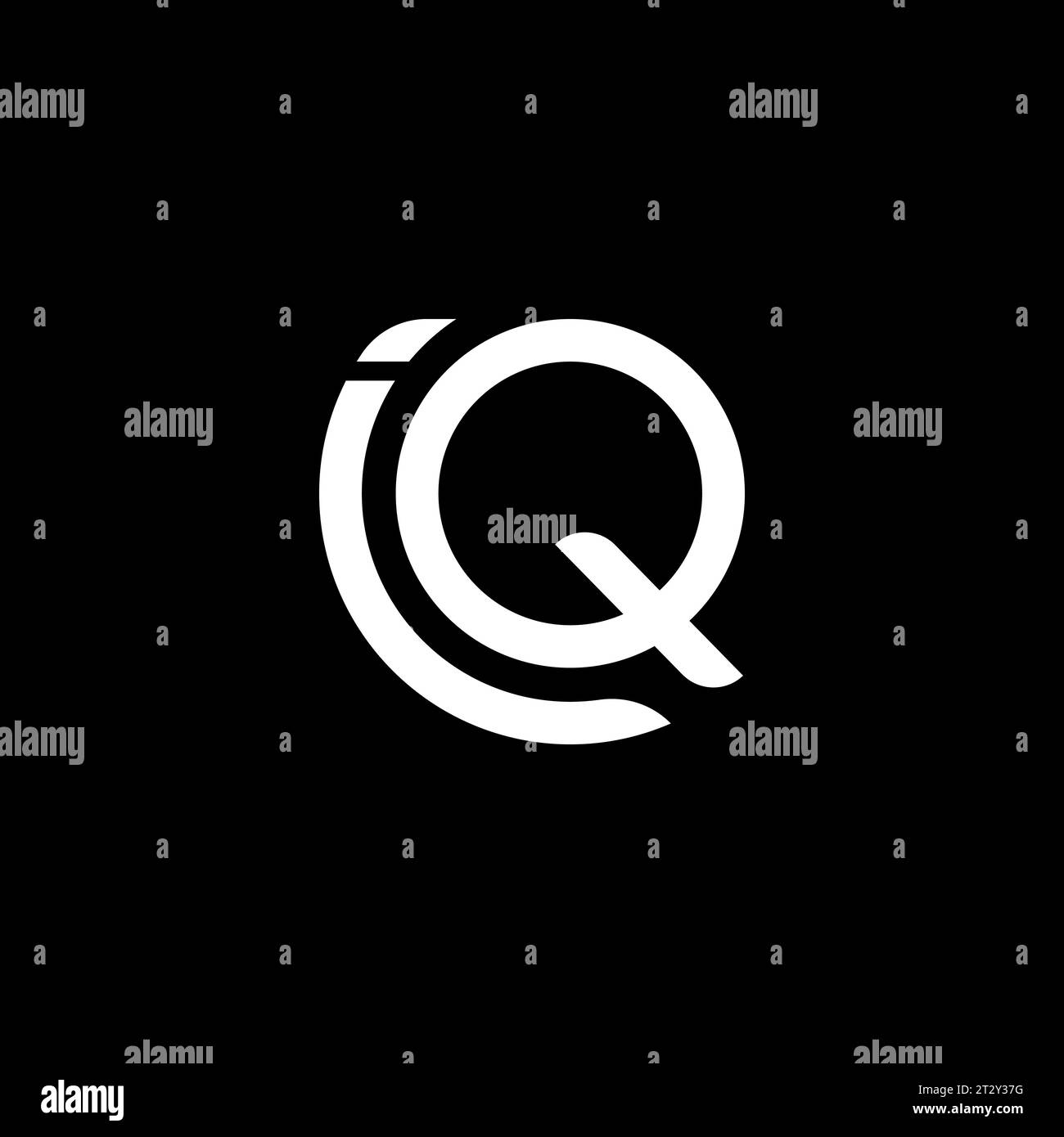 iQ logo, iQ monogram, initials iQ icon, letter iQ logo, icon, vector ...