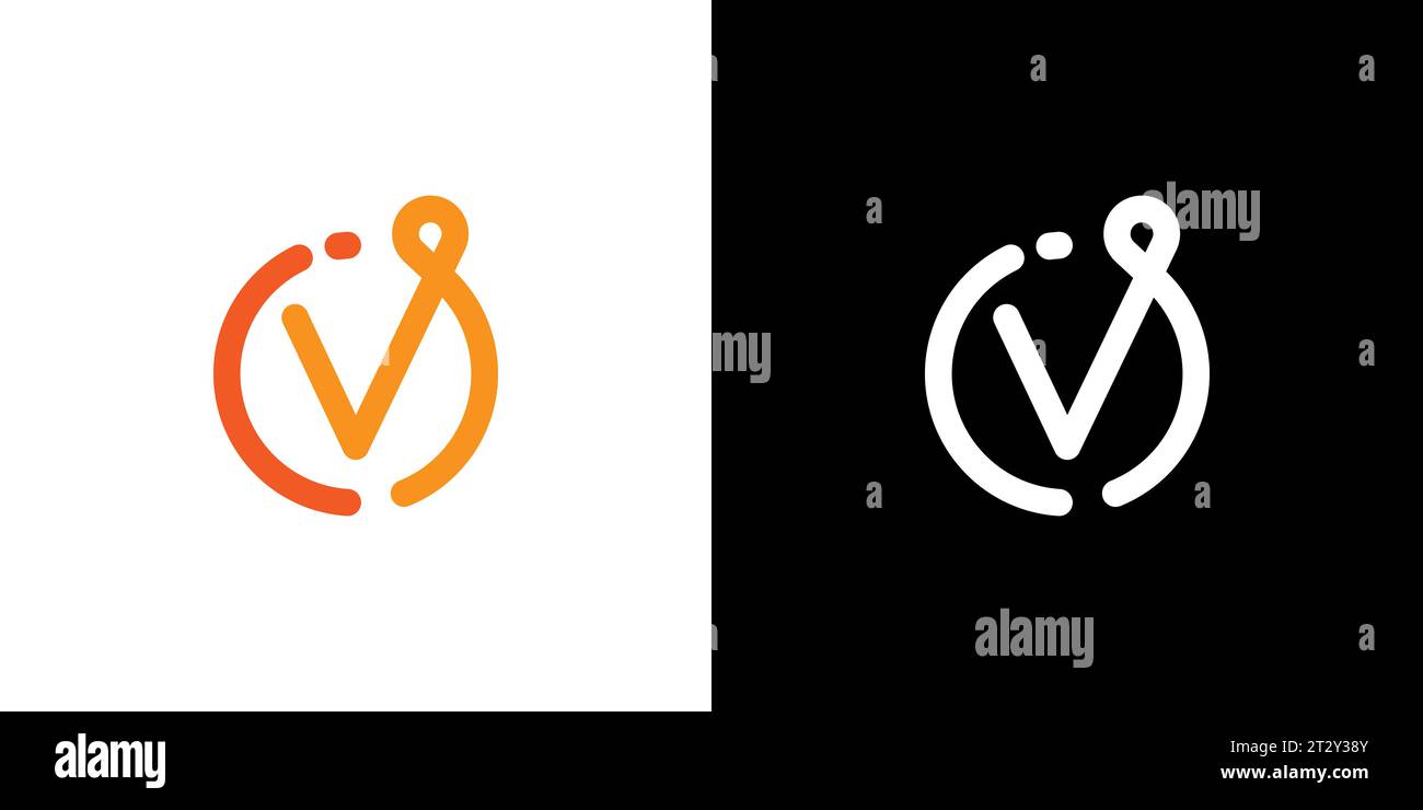 iv logo, iv monogram, initials iv icon, letter iv logo, icon, vector ...