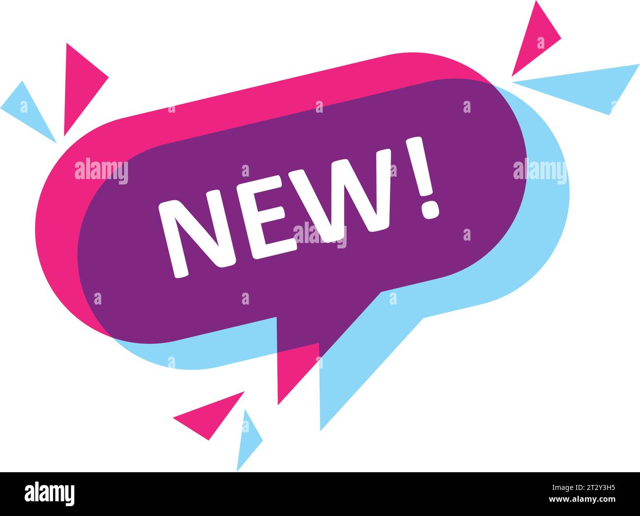 New banner icon in flat style. Arrivals shop vector illustration on ...