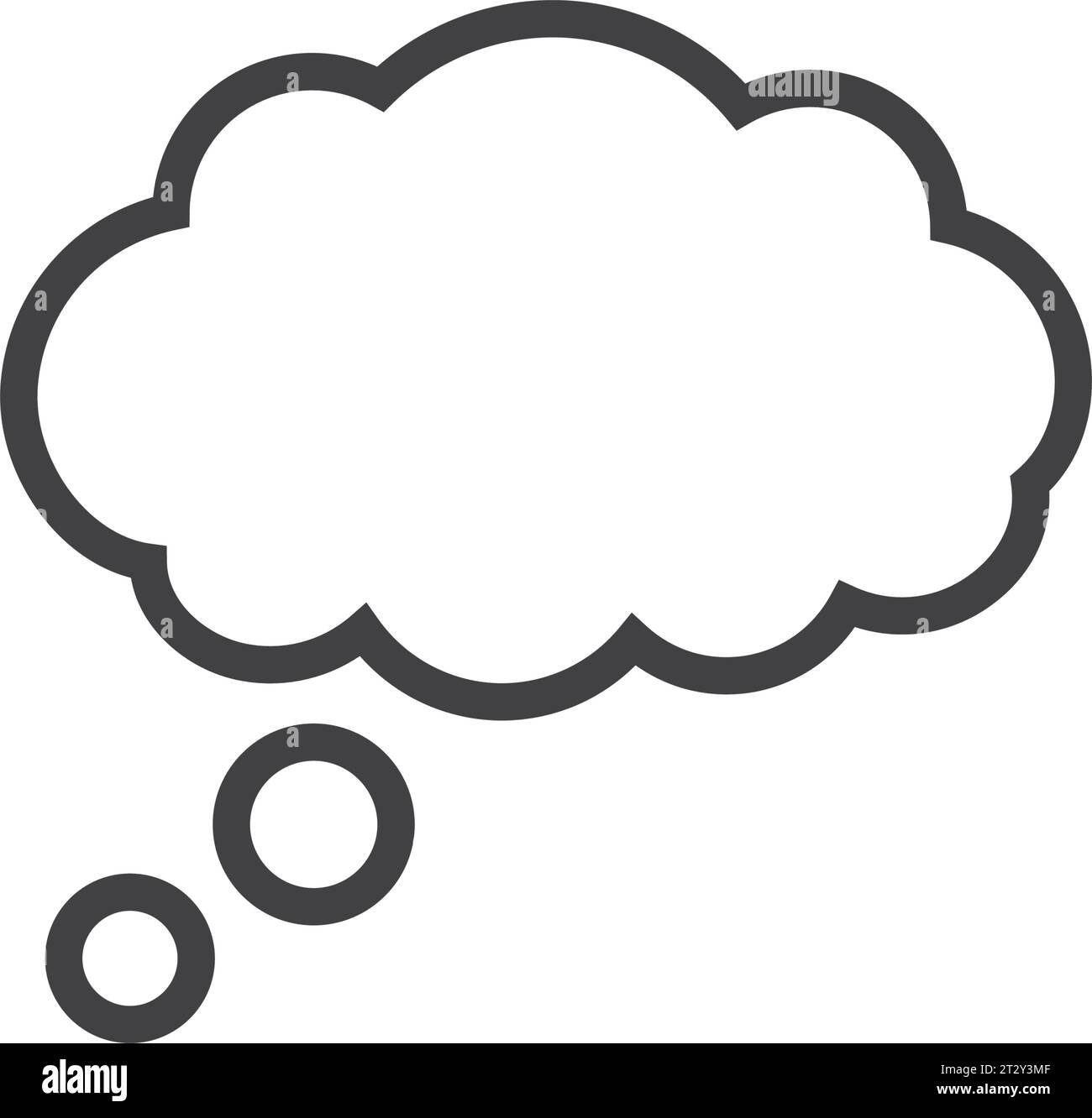 Dialogue balloon icon in flat style. Speech bubble vector illustration ...