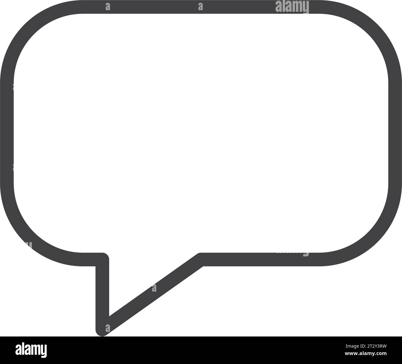 Dialogue balloon icon in flat style. Speech bubble vector illustration ...