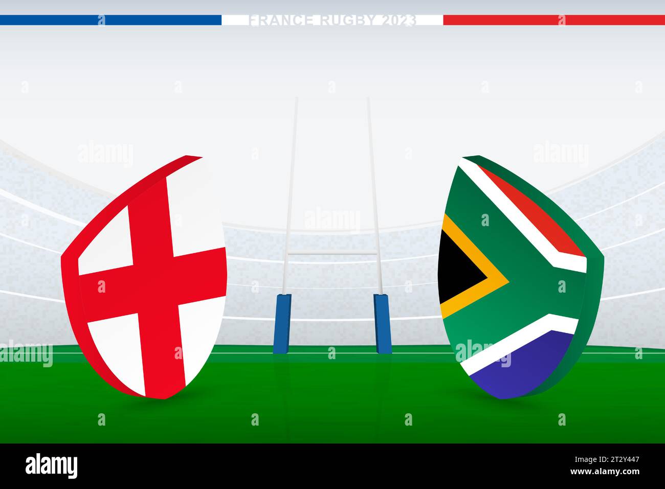 Bronze Final match between Argentina vs England, illustration of rugby ...