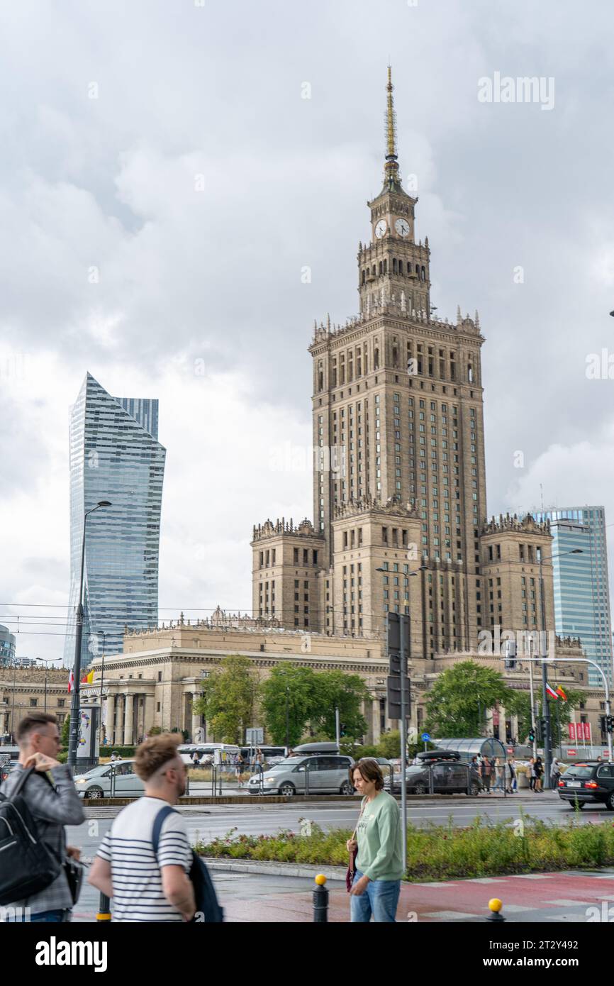 Warsaw city center. The building of the Museum of Science and Culture ...