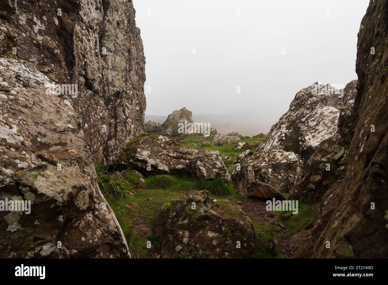 Rock outcrop on the top of a Scottish Mountain Stock Photo - Alamy
