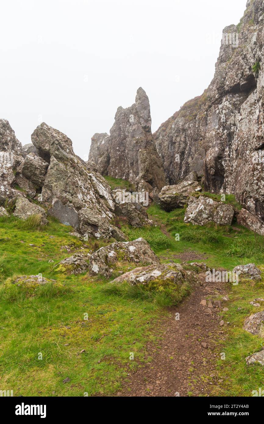 Rock outcrop on the top of a Scottish Mountain Stock Photo - Alamy