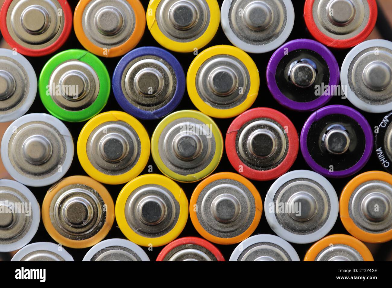 Aa batteries texture background hi-res stock photography and images - Alamy