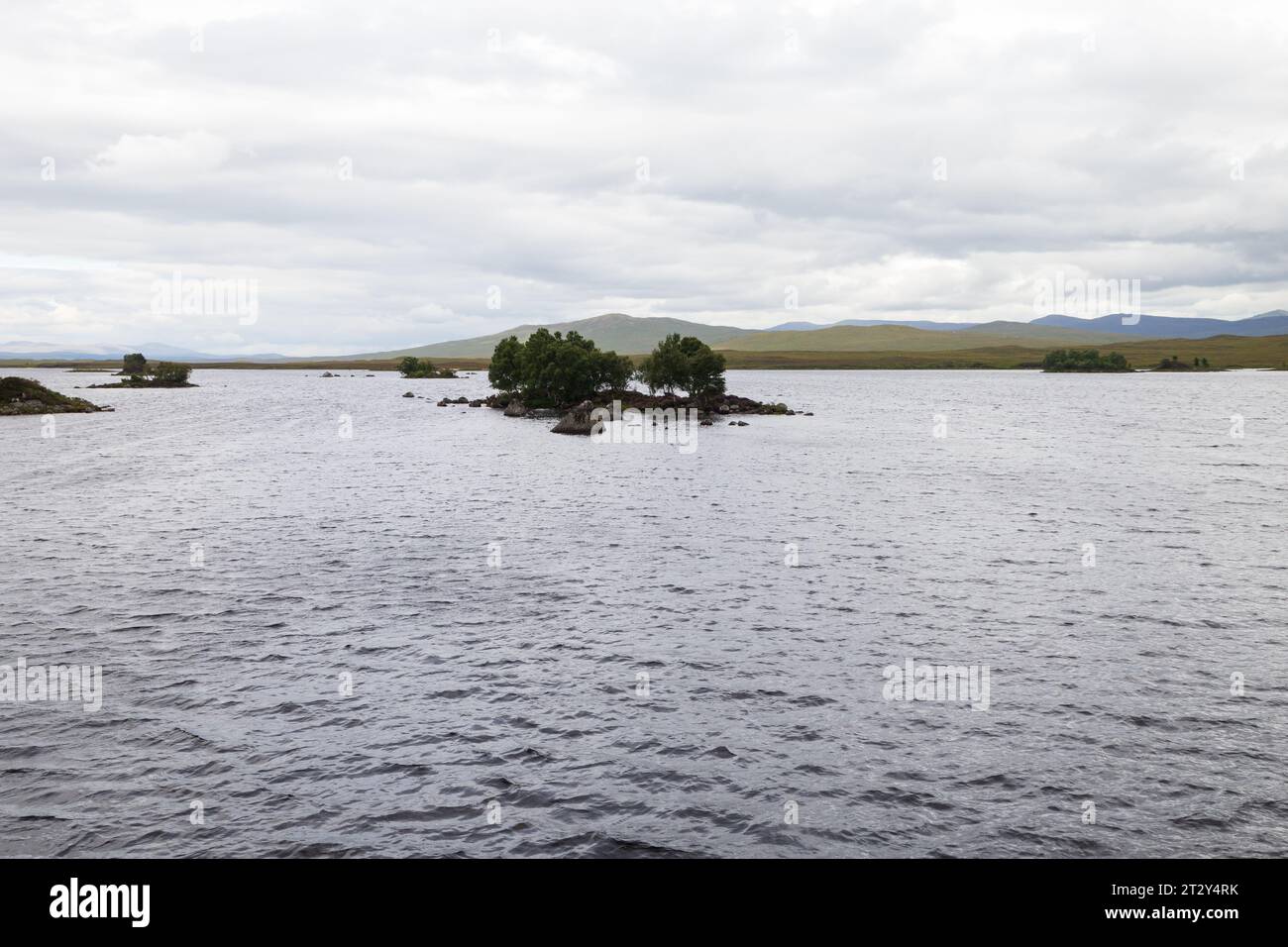 Landscapes of the Scottish Loch Baa on a over cast summers morning in ...