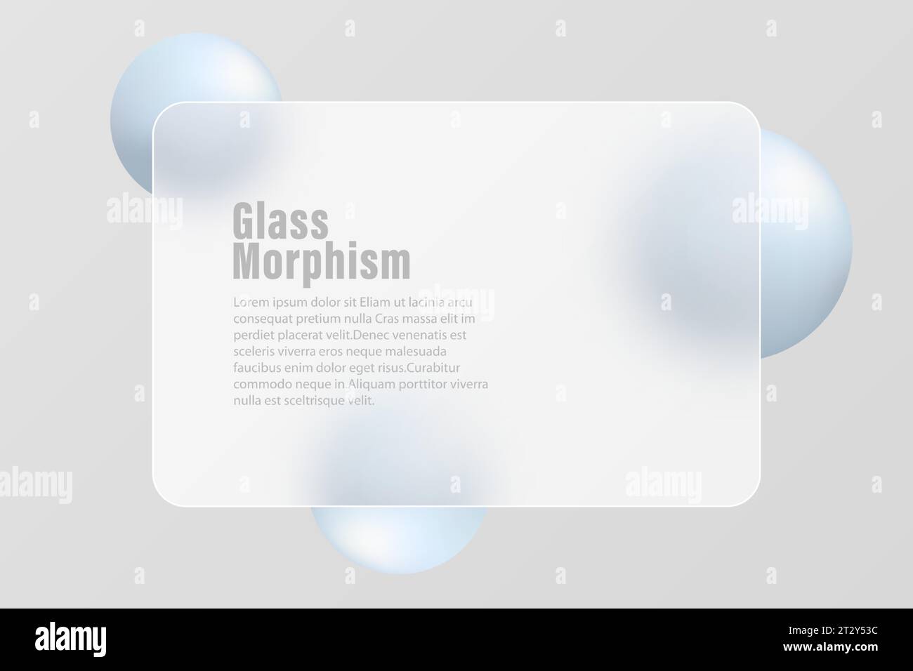 Light background from a 3d sphere with a rectangular plate of glass ...