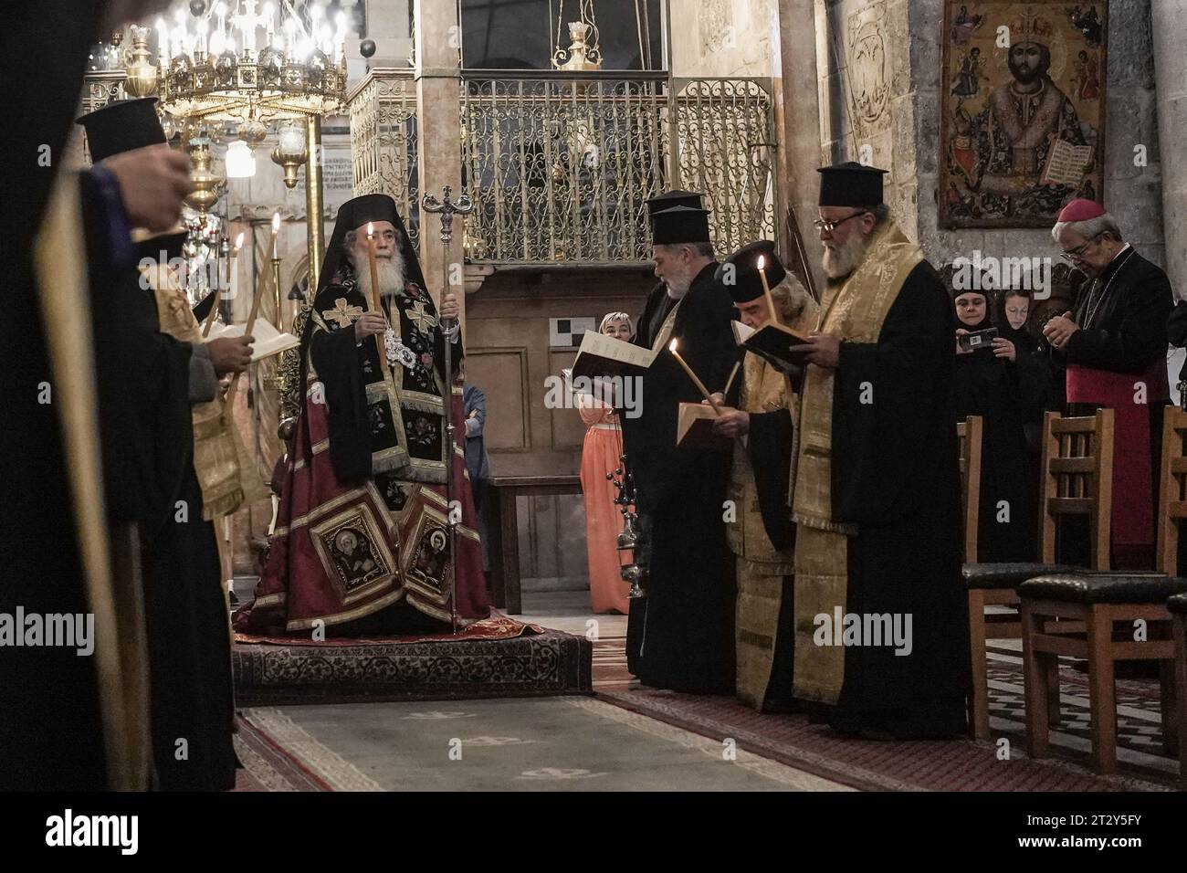 Jerusalem, Israel. 22nd October, 2023. Greek Orthodox Patriarch of ...