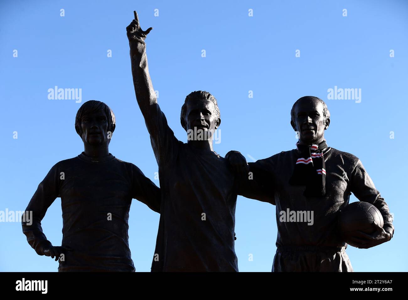 The United Trinity statue of George Best, Denis Law and Sir Bobby ...