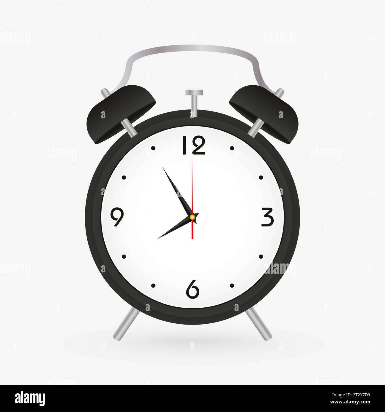 Alarm clock icon. Time tool and instrument theme. Vector illustration ...