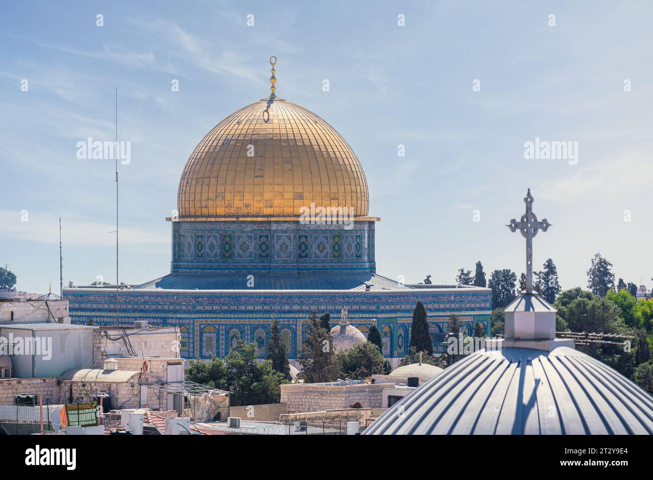 Dome of the Rock, Beautiful Islamic Building in the Al-Aqsa Compound or ...