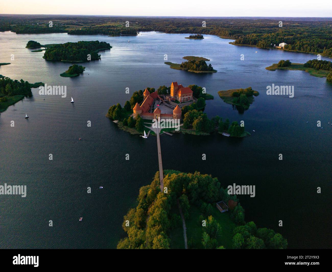Landscape trakai island castle hi-res stock photography and images - Alamy
