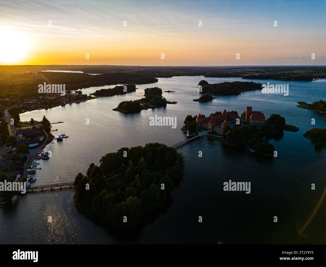 Trakai Island Castle (sunset Stock Photo - Alamy