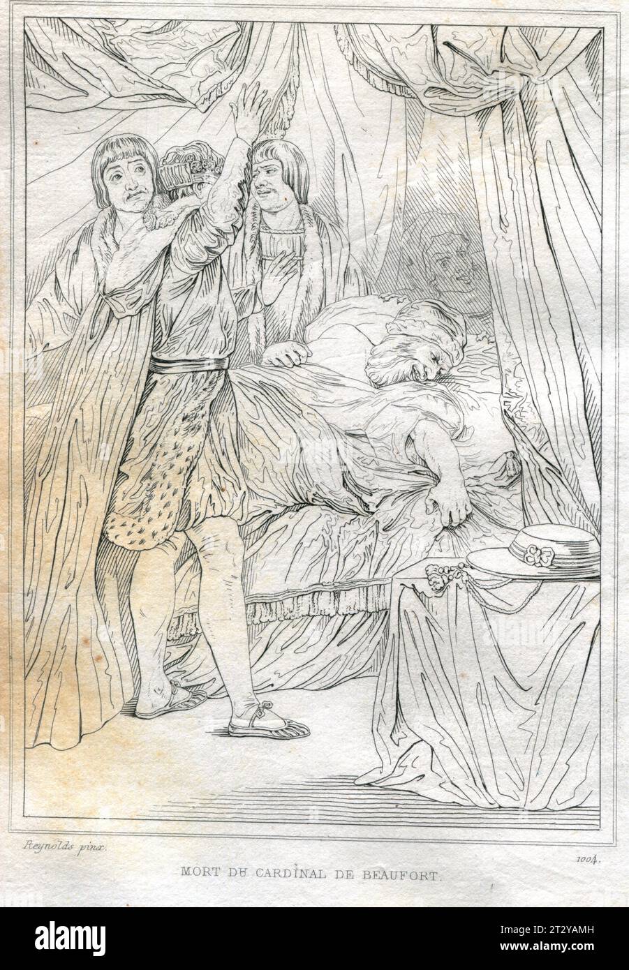 REYNOLDS. DEATH OF CARDINAL BEAUFORT. MUSEUM OF PAINTING AND SCULPTURE ...