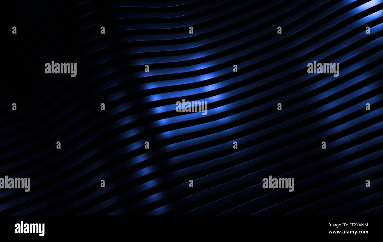 Striped background with moving waves. Design. Beautiful lines move in ...