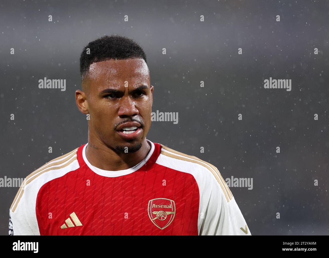London, England, 21st October 2023. Gabriel of Arsenal during the ...