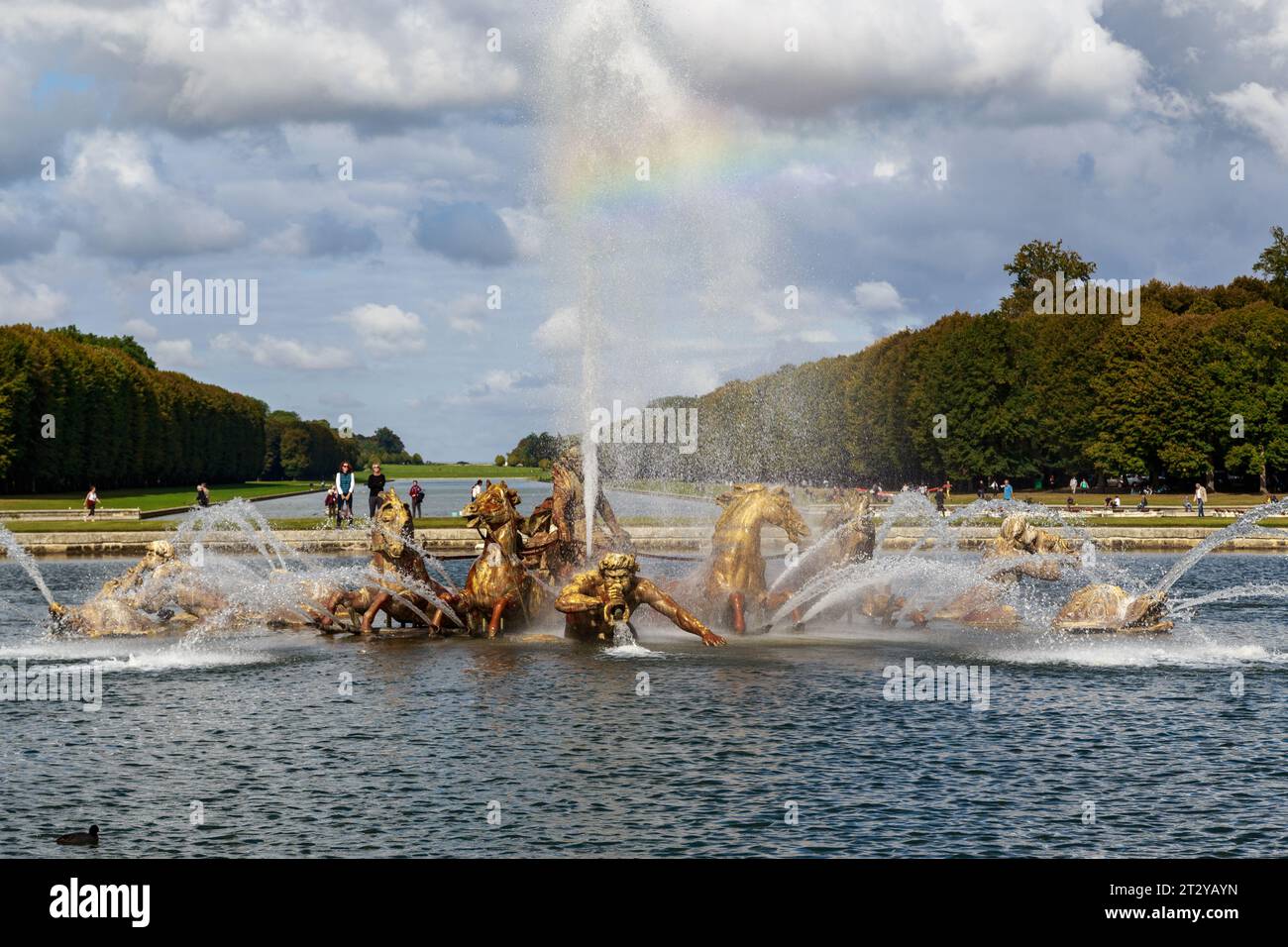 VERSAILLES, FRANCE - SEPTEMBER 8, 2019: This is a fragment of the ...