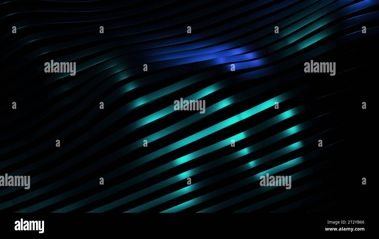 Striped background moves in waves and changes color. Design. Silky ...