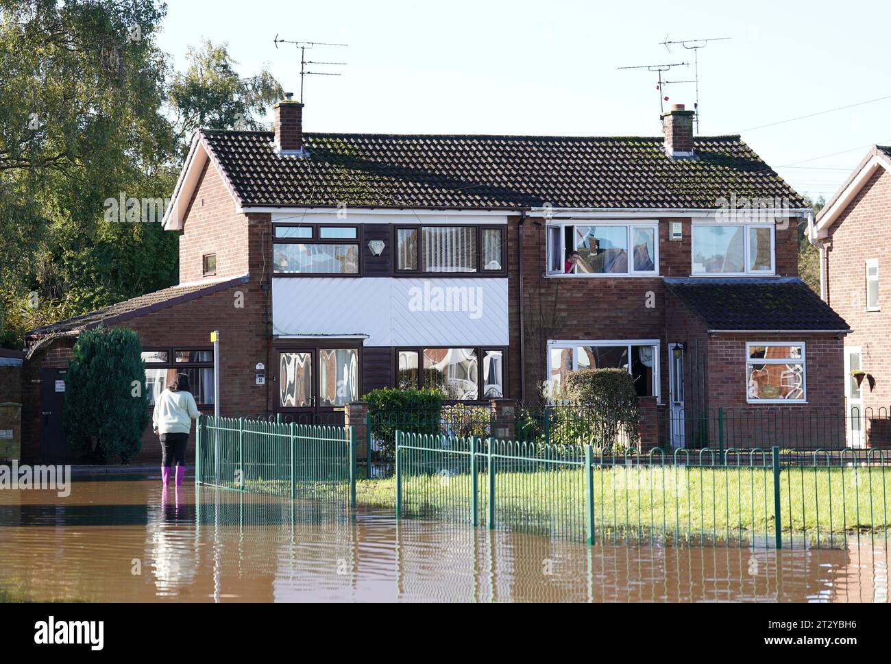 Flooding in Retford in Nottinghamshire, after Storm Babet battered the ...