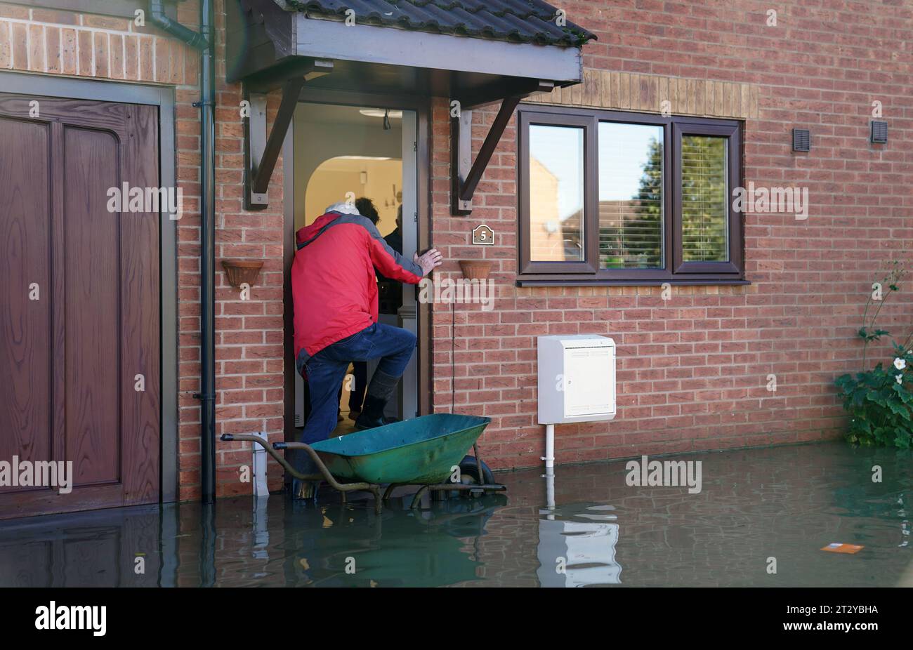 Flooding in Retford in Nottinghamshire, after Storm Babet battered the ...
