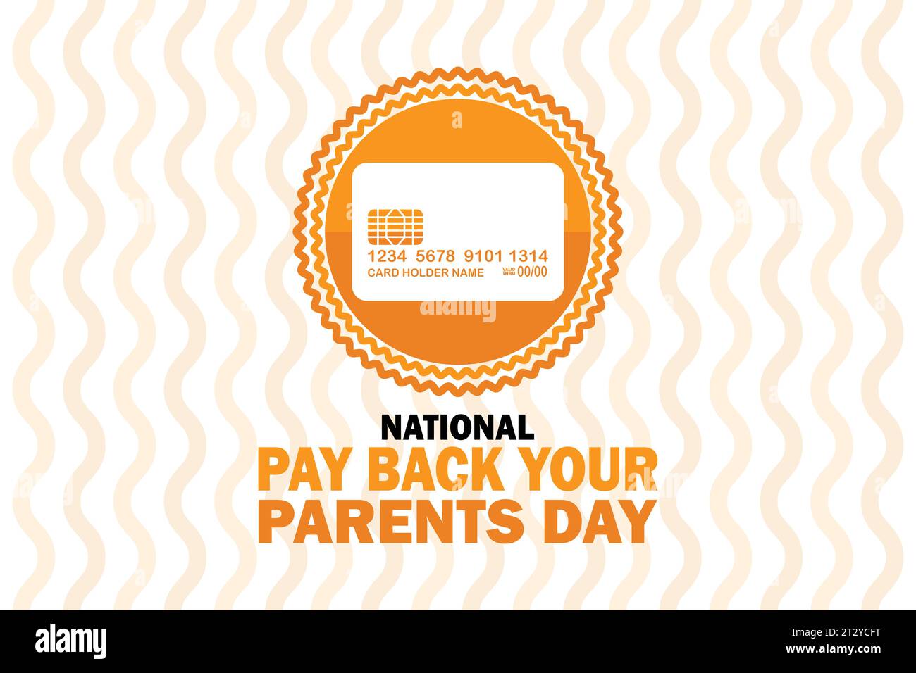 National pay back your parents day Vector illustration. Holiday concept ...