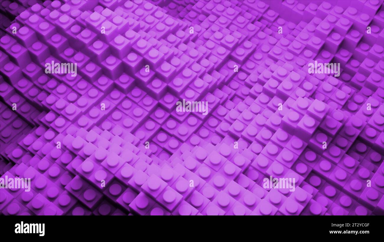 Geometric cyber field with 3d waves. Design. 3D waves of square columns ...