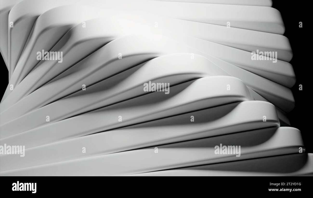 Rotating 3d spiral of geometric lines. Design. 3D rotating spiral ...