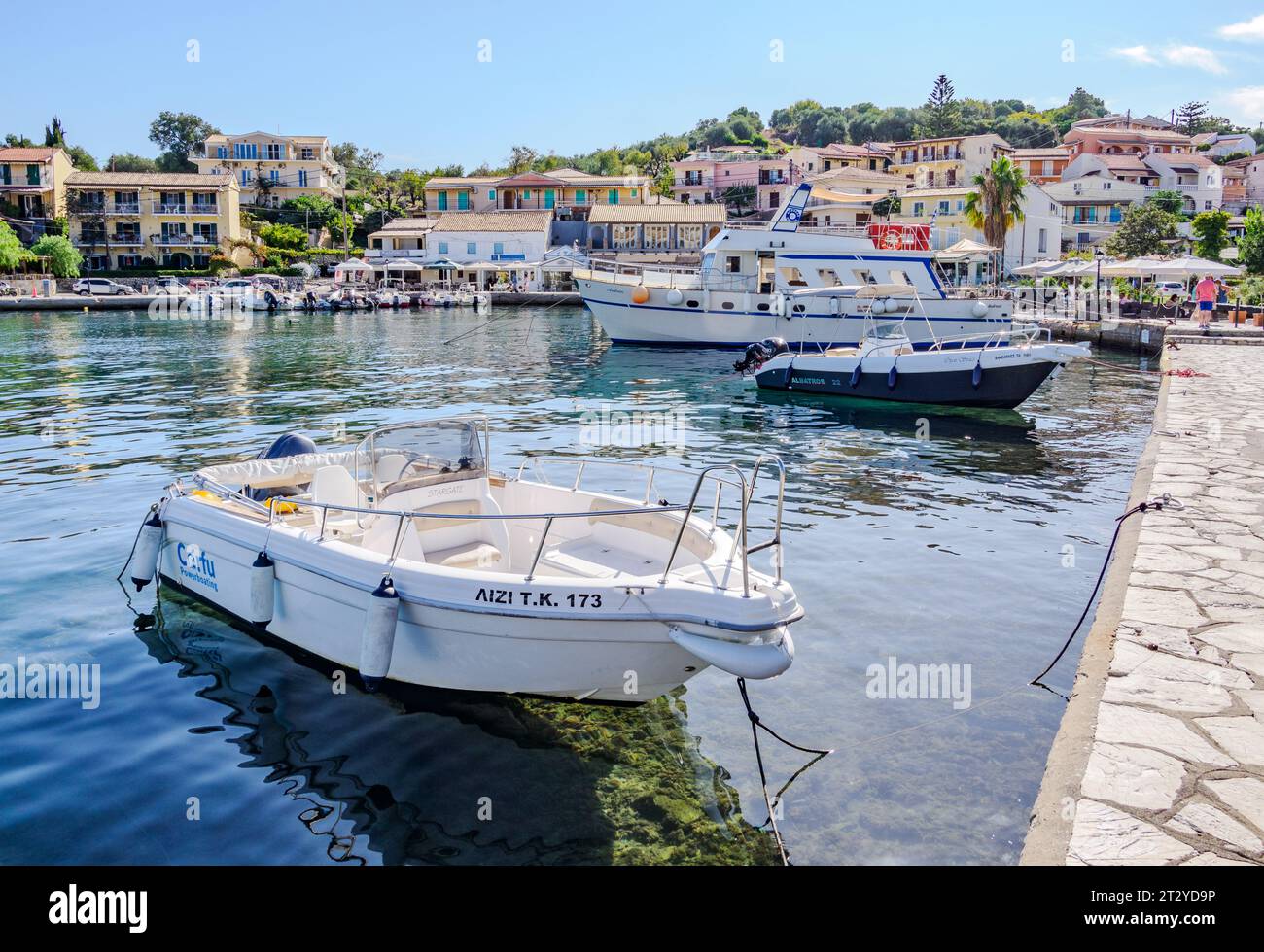 The fishing village and holiday destination of Kassiope on the north ...