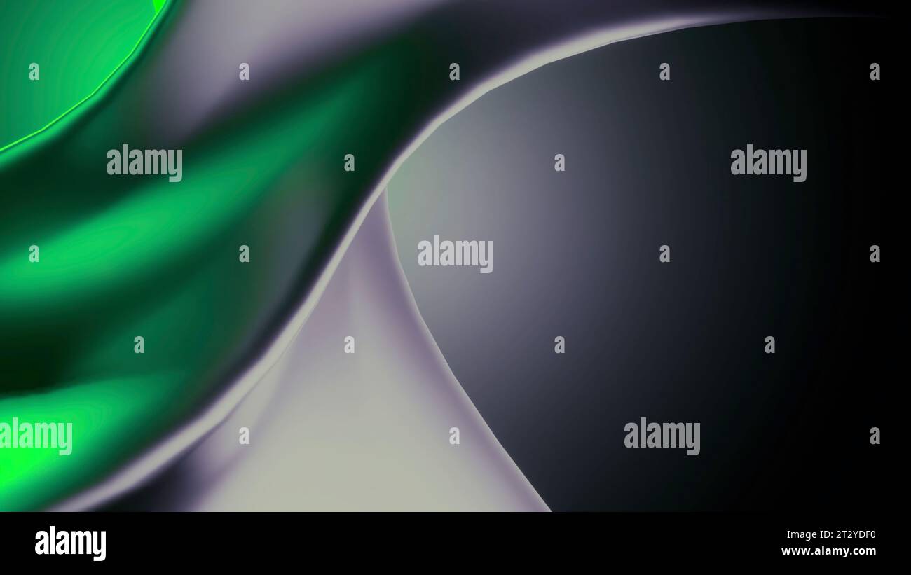 Green and white bright liquid. Design. Bright light animation with ...